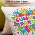 Chilfamy Envelope Throw Pillow Cover, Neon Summer Party Soft Polyester ...