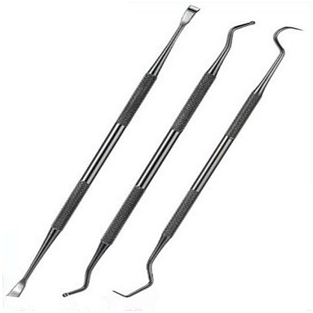 Herramientas dentales, cuidado bucal, juego de tres piezas, limpiador ...