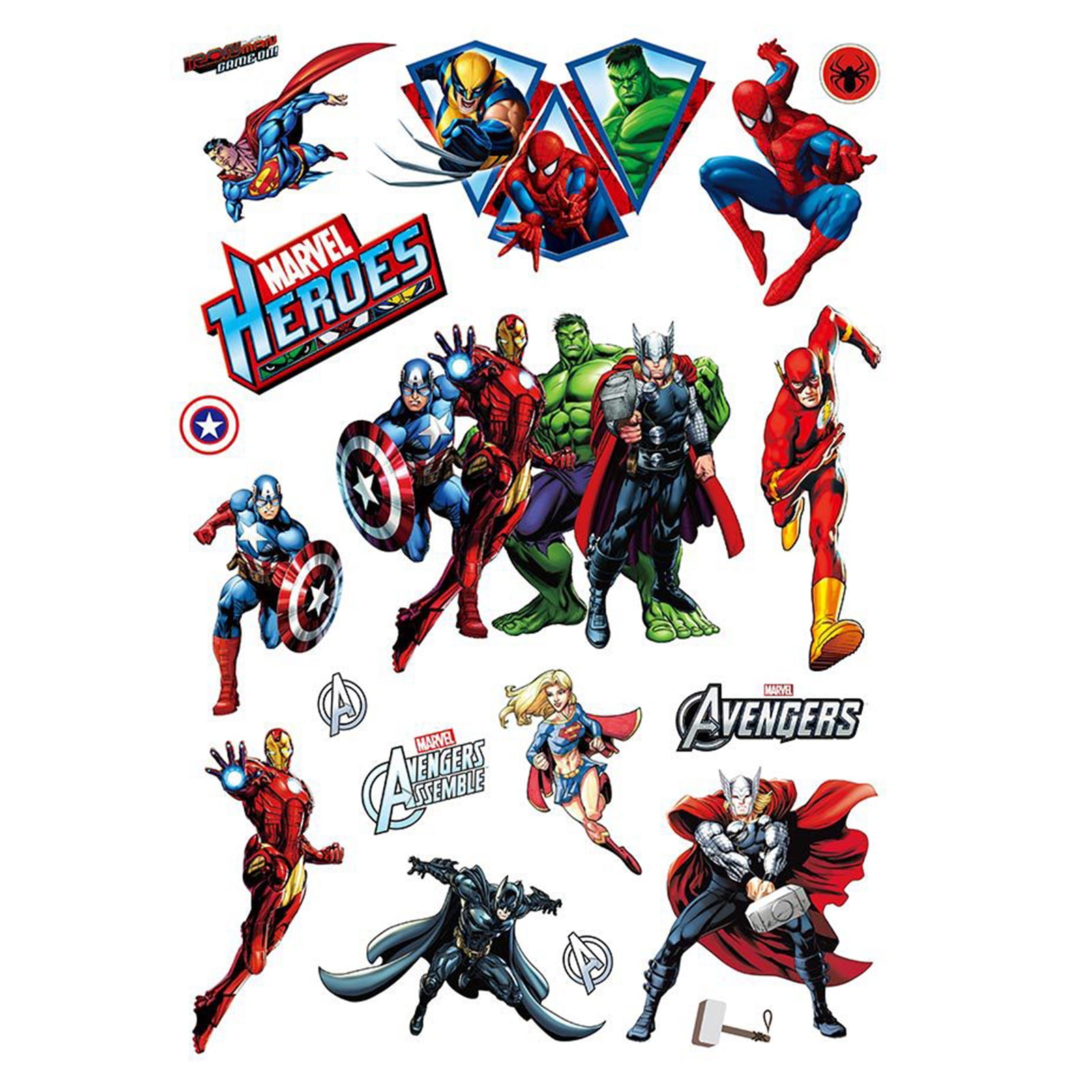 Click here for Ybenwl The Avengers 3d Wall Sticker Cool Superhero... prices