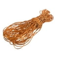 JAM Elastic String Ties, Copper Metallic, 50/Pack, Medium, 16" Loop ...