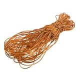 JAM Elastic String Ties, Copper Metallic, 50/Pack, Medium, 16" Loop ...