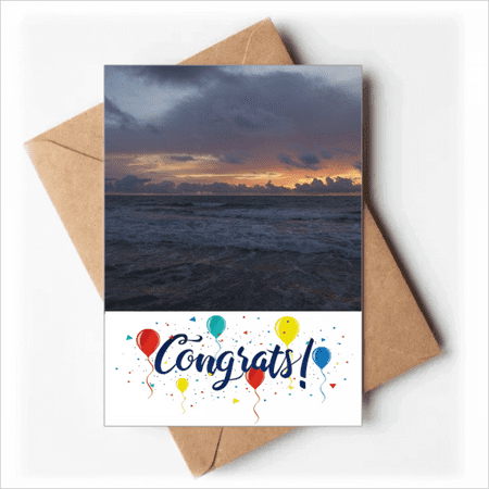 Ocean Sky Water Science Nature Picture Wedding Cards Congratulations ...
