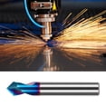 90 Degree 2 Edged High Efficiency Colorful Aluminium Milling Cutter ...