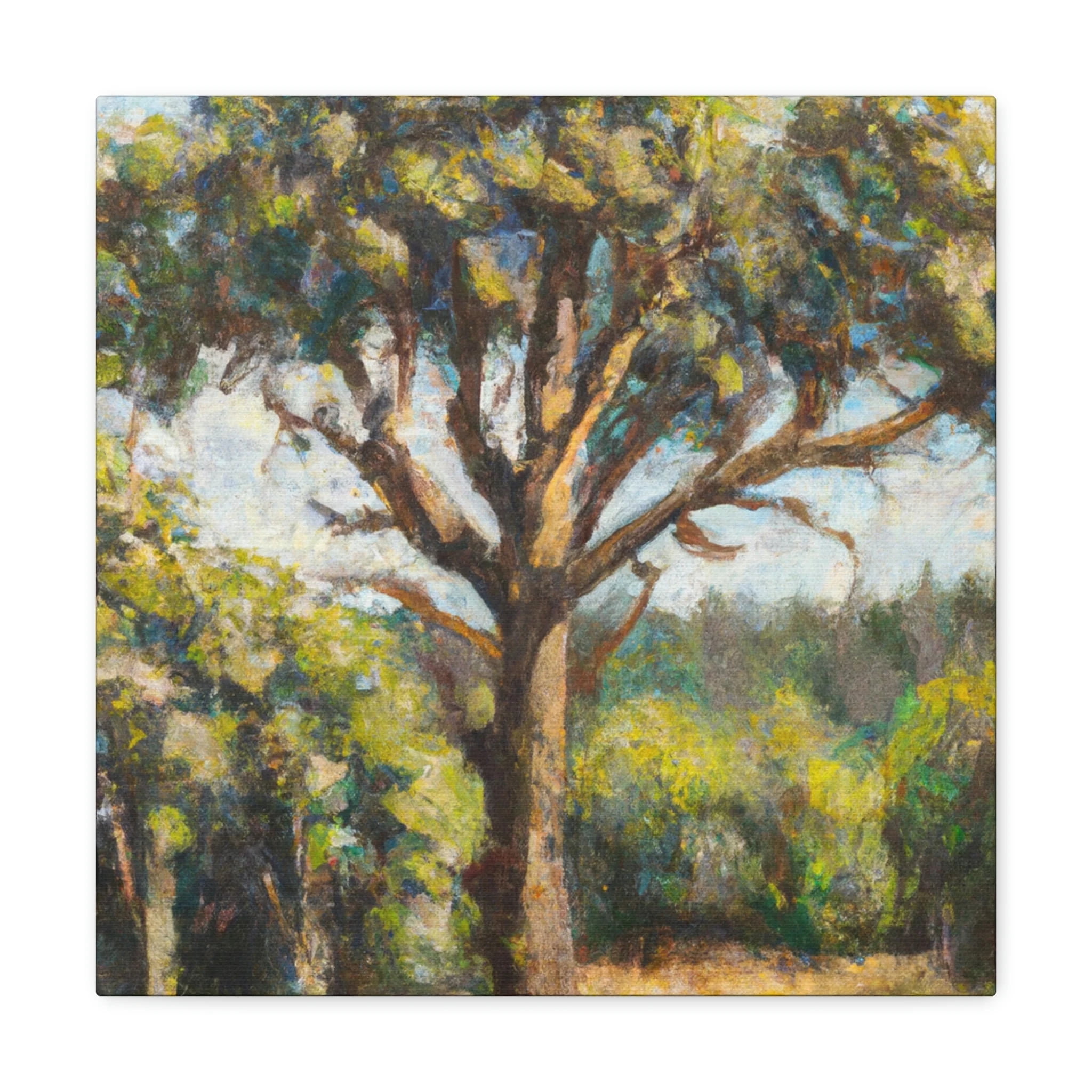 Oak Tree By Moonlight - Canvas - Walmart.com