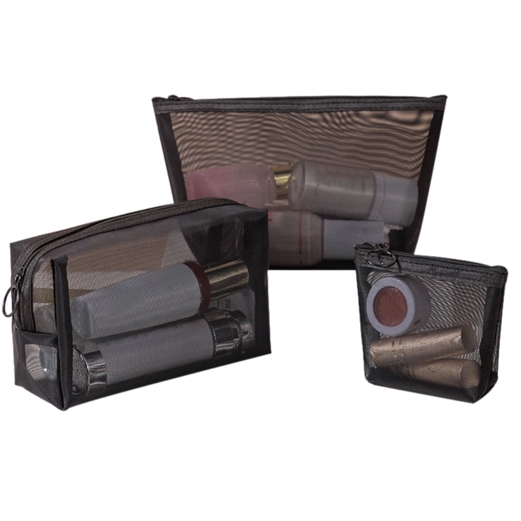 Click here for Nobrand Cosmetic Pouch Set Mesh 3pcs Makeup Pouch... prices