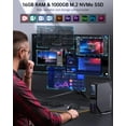 ACEMAGIC Prebuilt S1 Mini PC, Small Desktop System with DIY LCD Screen ...