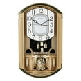 Bulova Battery Operated Golden Music Chime Wall Clock with K-9 Crystal ...