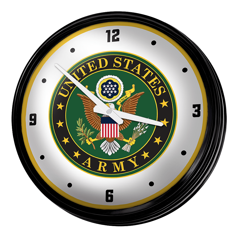 US Army: Seal - Retro Lighted Wall Clock - Walmart.com