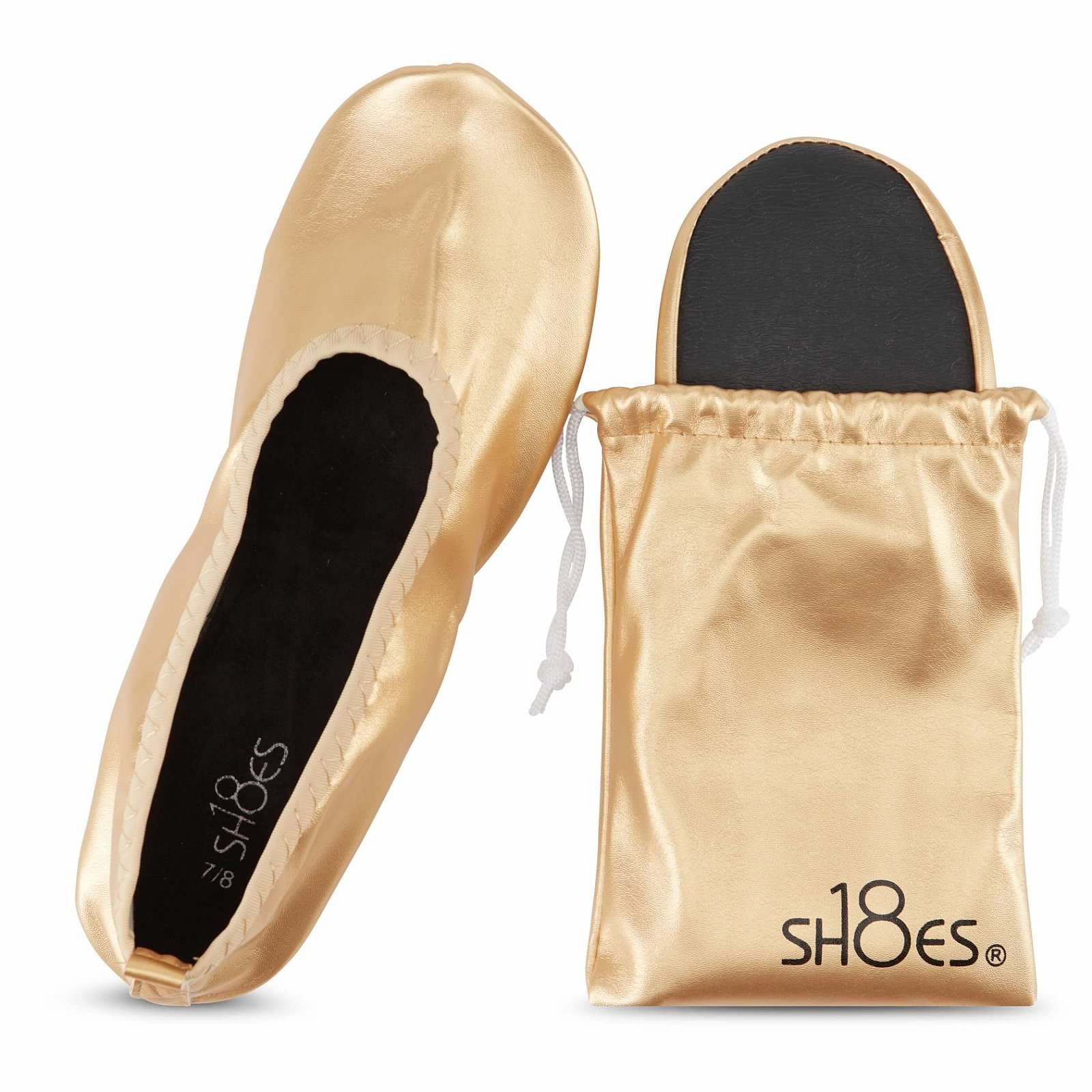 Shoes 18 Women's Foldable Portable Travel Ballet Flat Shoes w/Matching ...