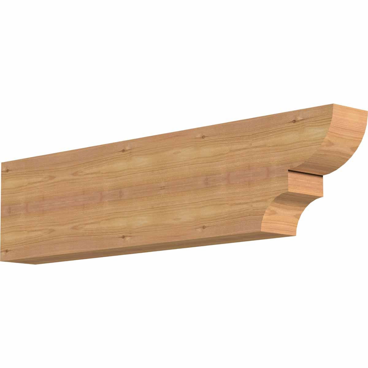3 1/2"W x 8"H x 32"L Ridgewood Smooth Rafter Tail, Western Red Cedar ...