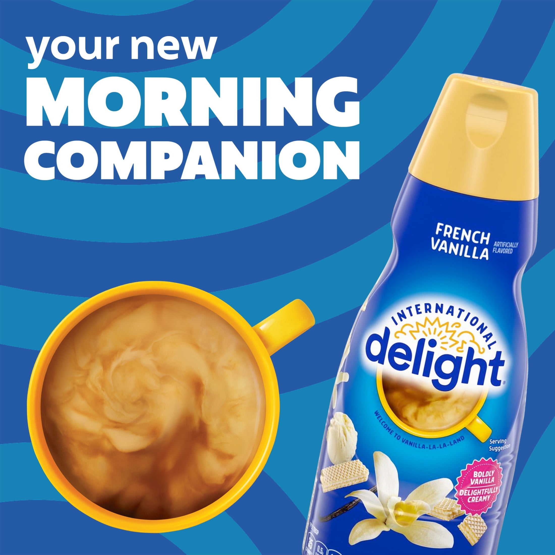 International Delight French Vanilla Liquid Coffee Creamer Sweet Creamy Flavor 32 fl oz Bottle Walmart
