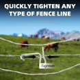 21-Piece Fence Wire Tightener Kit, 20 Metal Clips and 1 Handle, 6mm ...