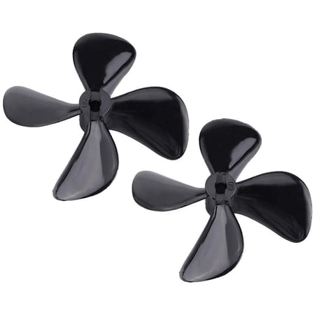 RC Boat 4 Blade Propeller, 2 Pieces Pro & Reverse Propeller Plastic 4 ...