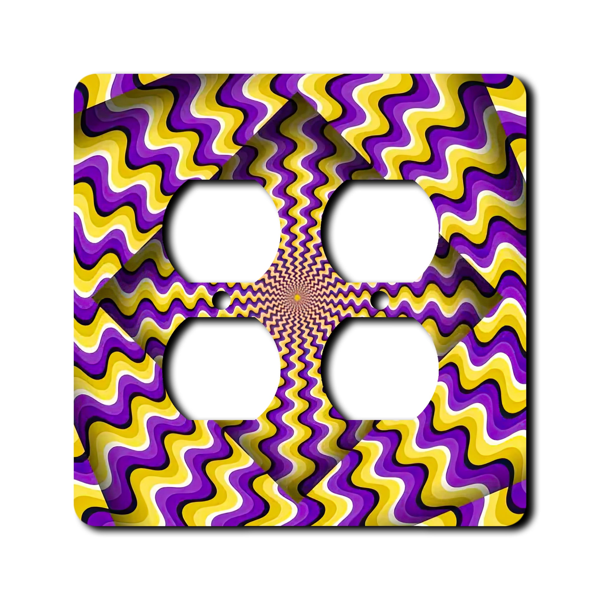 Off The Wall Plates - Funky Optical Illusion - Double Gang Outlet ...