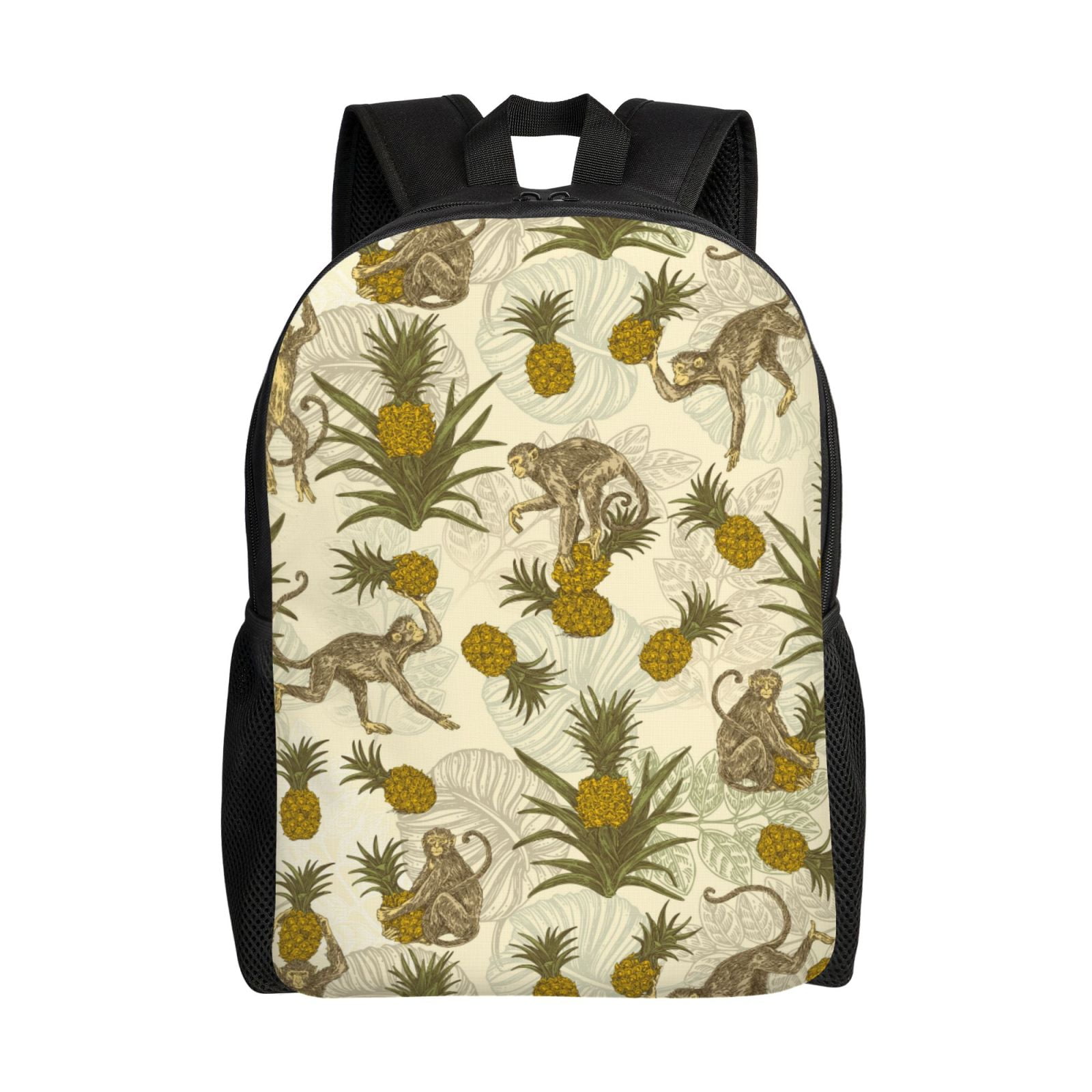 Disketp Monkeys and Pinealpples Mochila Unisex de Apertura Lateral Completa, Mochila para Laptop ...
