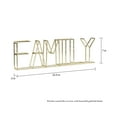 Metal Cutout Free-Standing Table Top Sign-3D FAMILY Word Art Accent ...