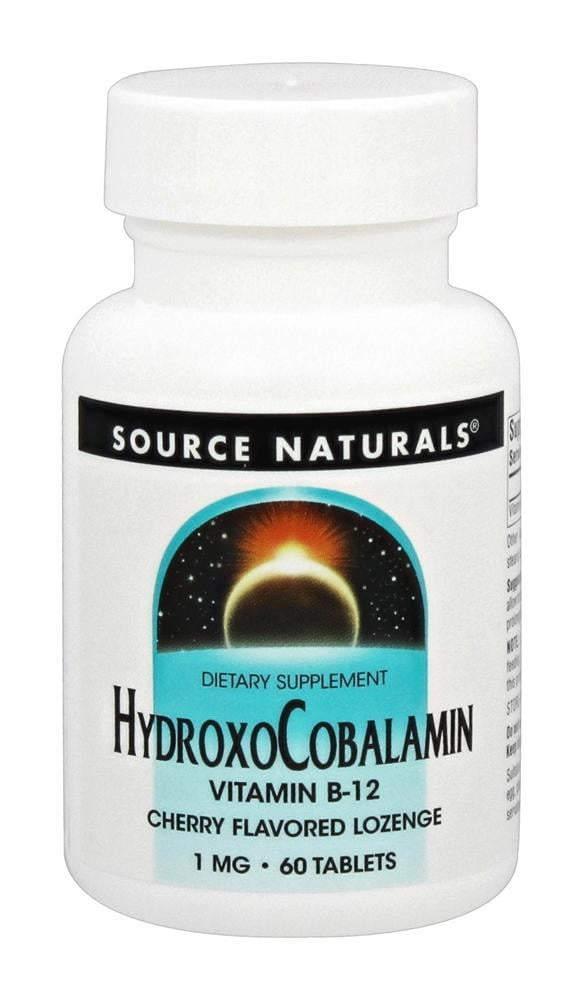 Source Naturals Hydroxocobalamin Cherry Flavored 1 Mg 60 Lozenges