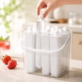 Ice Cube Tray Long Strip, Plastic Freezer Ice Tray for Household, BPA ...