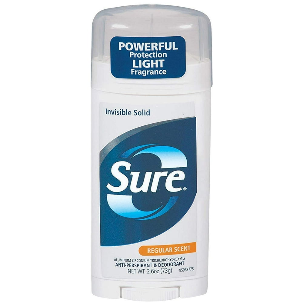 Sure 2.6 Oz. Regular Invisible Solid Antiperspirant & Deodorant ...