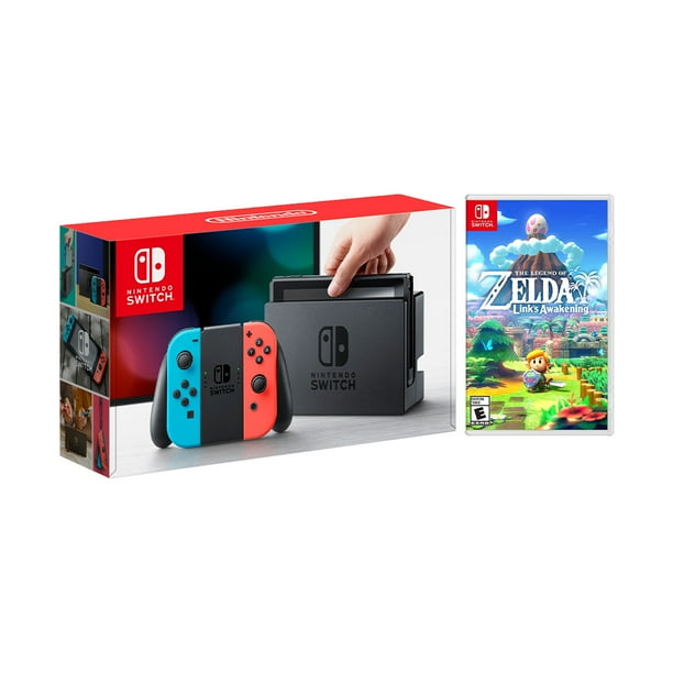 Nintendo Switch Red/Blue Joy-Con Console Bundle with The Legend of ...