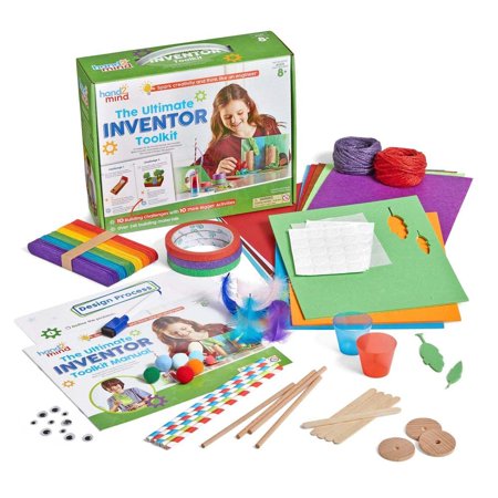 hand2mind Ultimate Inventor Toolkit, for Ages 8 and Up, 10 Building ...