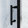 Sunny Shower Frameless Bifold Pivot Door, Matte Black, 3/16'' Glass, 32 in.W x 72 in.H - Walmart.com