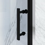 Sunny Shower Frameless Bifold Pivot Door, Matte Black, 3/16'' Glass, 32 in.W x 72 in.H - Walmart.com