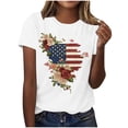 Bnwani T-Shirts Graphic,T-Shirts for Women,Crew Neck,Independence Day ...