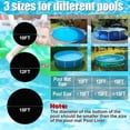 10ft Heavy Duty Round Pool Liner Pad for Above Ground Pool,Pool Ground ...