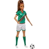 Barbie Soccer Fashion Doll Dressed in Cleats, Colorful #16 Uniform ...
