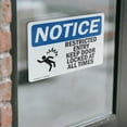 (2 Pack) Restricted Entry Keep Door Locked Sign - Walmart.com