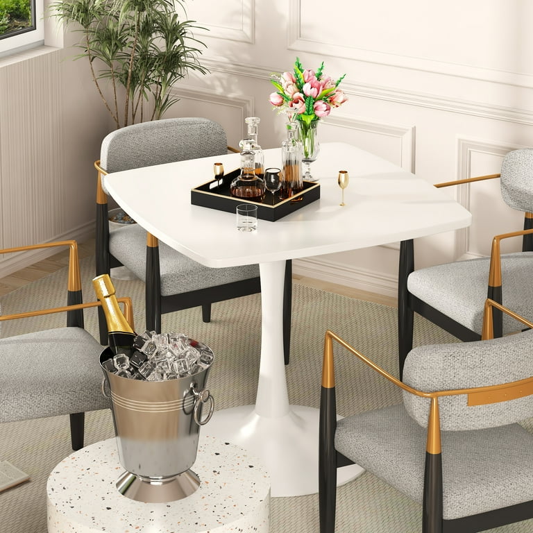 White Square Kitchen Table Florence White Square Extendable Dining