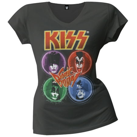 Kiss - Russian Roulette Juniors V-Neck T-Shirt | Walmart Canada
