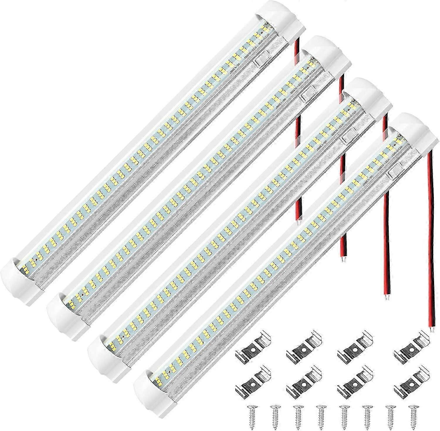 12V-80V 108 LED Strip SMD Car Ceiling Light White Interior Strip ...