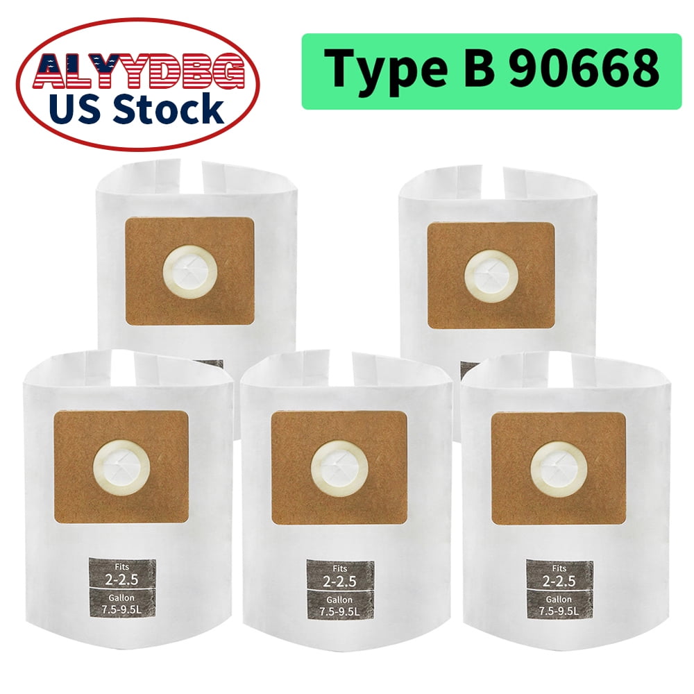 ALYYDBG for Shop Vac 2-2.5 Galllon Vac Bags, Type B 90668 9066833 All ...