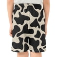 BZSMCE Adjustable Drawstring Casual Shorts With Milk Pattern Pattern ...