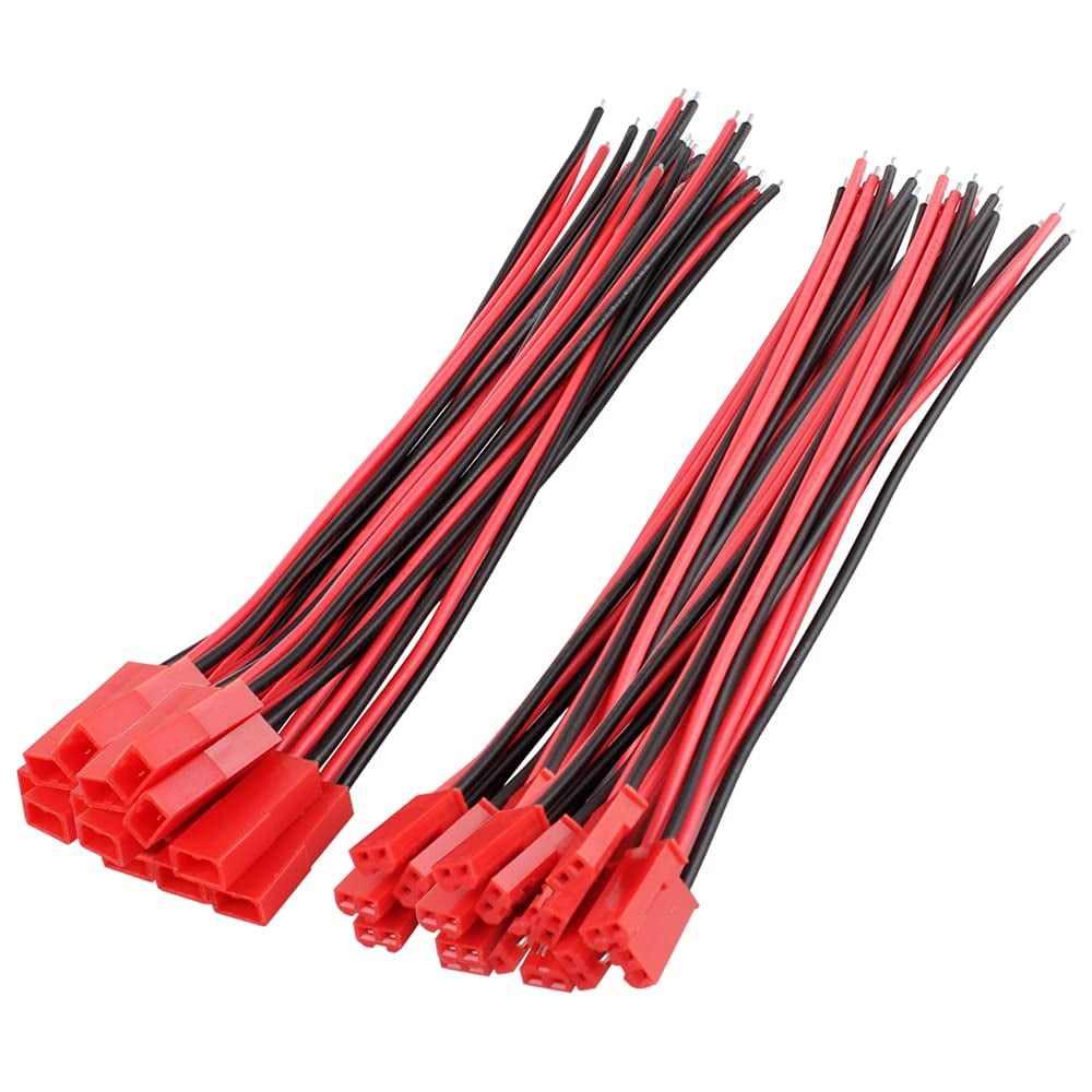 30Pairs 22 AWG JST Plug Connector JST Connector 2 Pin Male Female JST ...