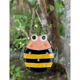 Things2Die4 Metal Bee Hanging LED Solar Garden Sculpture Light Yard ...