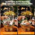 Chantmo Chafing Dishes for Buffet 8 Qt Golden Stainless Steel Set ...