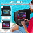 Laptop Sun Shade - Sun Glare Shield & Privacy Screen Hood, Foldable ...