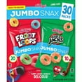 Kellogg's Jumbo Snax Cereal Snacks, On-The-Go Packs, 0.45oz Each (Box ...
