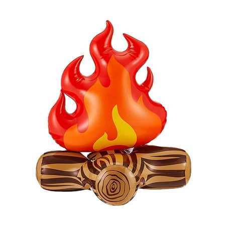 2 Pieces Inflatable Fake Campfire Lawn Decorative Campfire Party ...