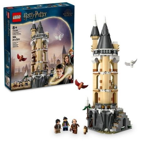 LEGO Harry Potter Hogwarts Castle Owlery Toy, Wizarding World Fantasy ...