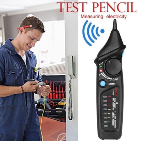 Non-Contact AC 12-1000V Electric Voltage Power Detector LED Light Test ...
