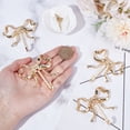 4 Bags Alloy Hook Hangers with Screw and Plug Bowknot Golden 65x66x17mm ...