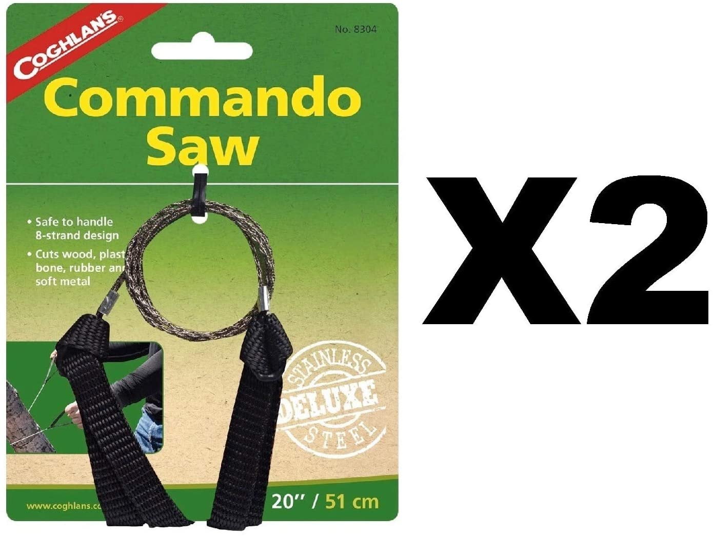 Coghlan's Deluxe Pocket Commando Saw 20" w/Nylon Handles 2-Pack ...