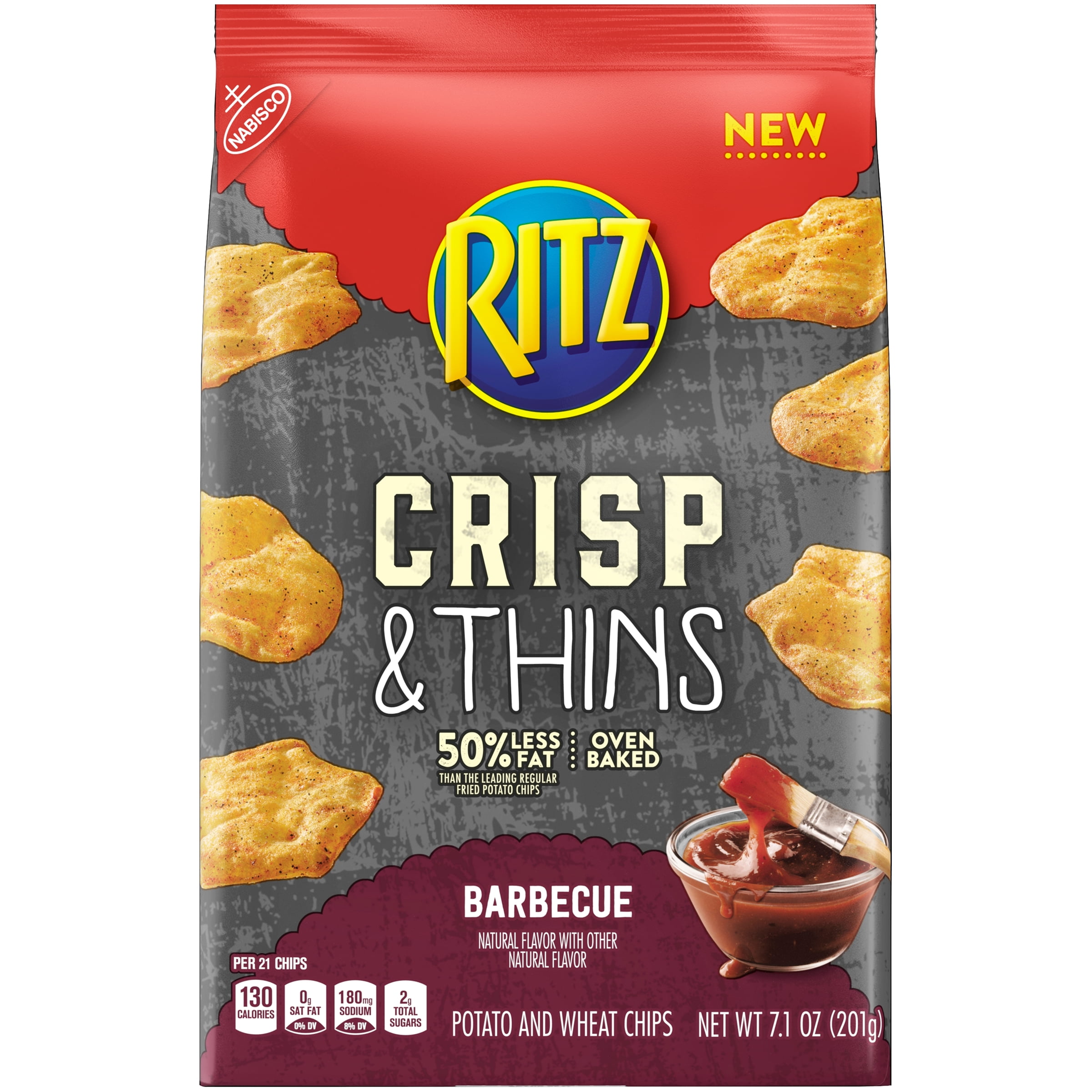 Ritz Crisp and Thins BBQ Potato and Wheat Chips – 7.1oz – BrickSeek