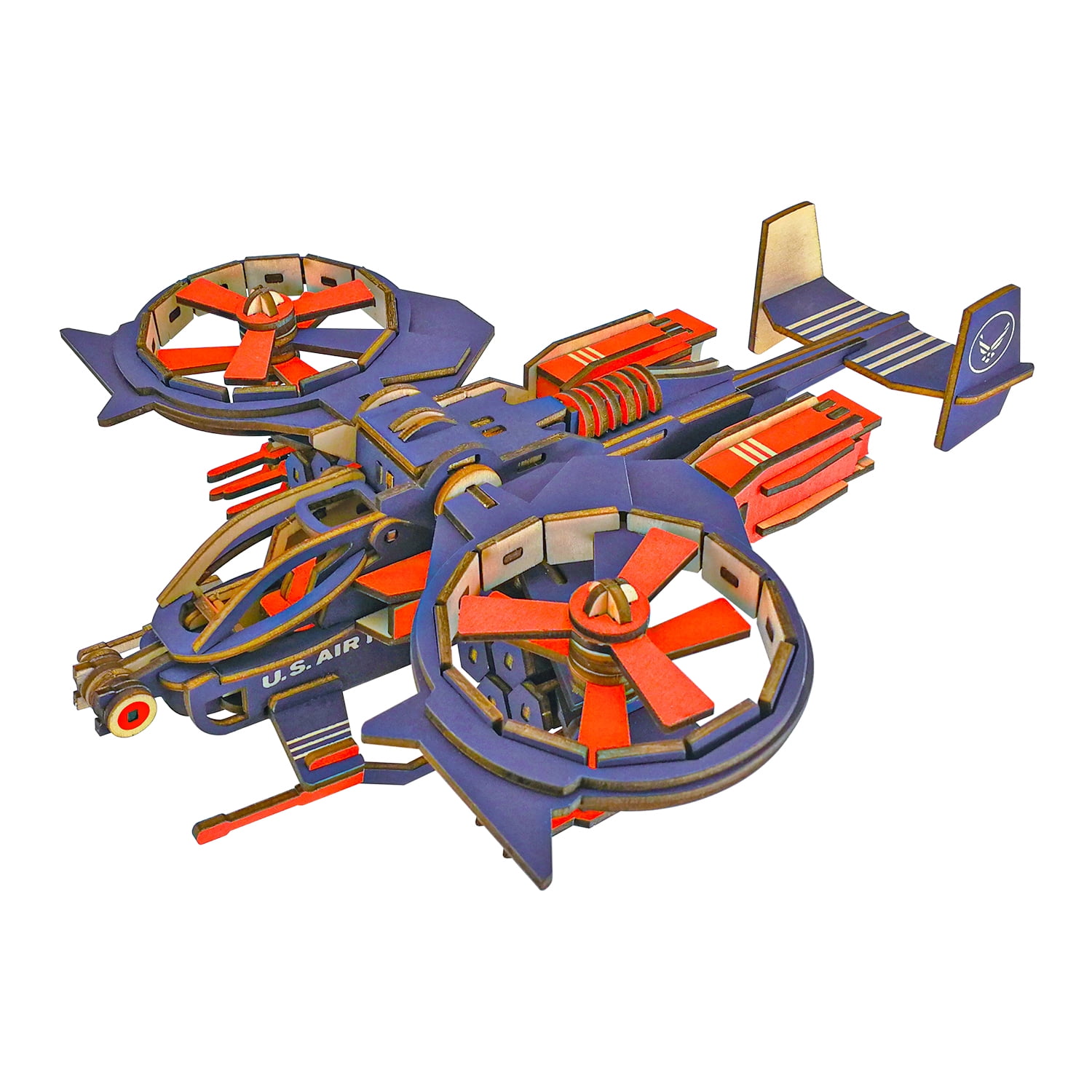 Allessimo Artisolve 3D Wooden Puzzle RDA Gunship Assembly Model Kit, 14 ...