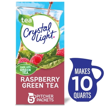 Crystal Light Raspberry Iced Tea Drink Mix, 6 Pitcher Packets, 5 ...