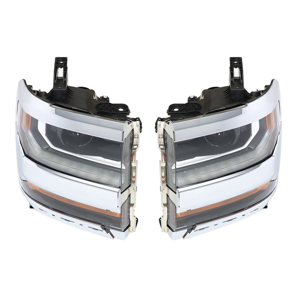 ALL-CARB Right&Left Headlamp For 2016-18 Chevy Silverado 1500 HID/Xenon ...